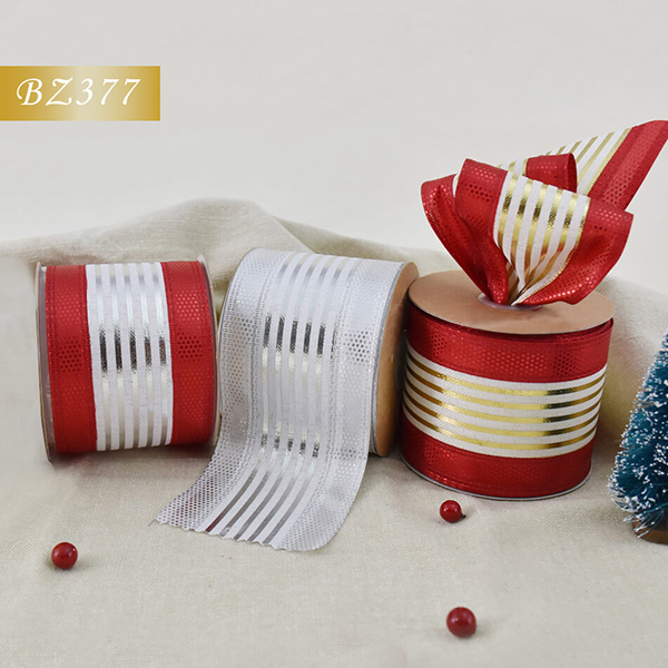 Combo Foil Stripe Ribbon BZ377